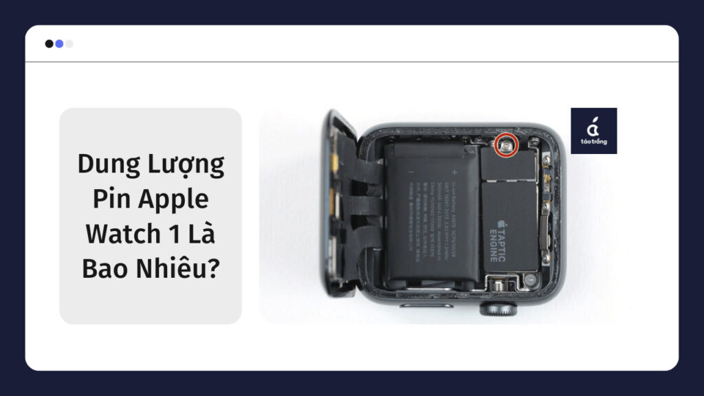 Pin Apple Watch 1 Chất Lượng, Giá Tốt Tại Táo Trắng
