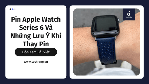 Pin Apple Watch Series 6 Và Những Lưu Ý Khi Thay Pin
