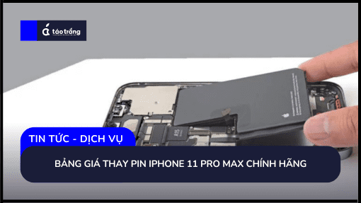 Bảng giá thay pin iPhone 11 Pro Max chính hãng - AMI CARE
